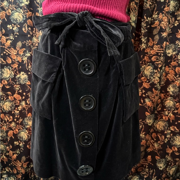 elevenses | Skirts | Elevenses Black Velvet Aline Skirt | Poshmark